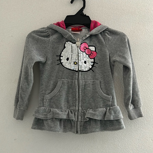 Hello Kitty | Jackets & Coats | Hello Kitty Grey Jacket With Sequin ...